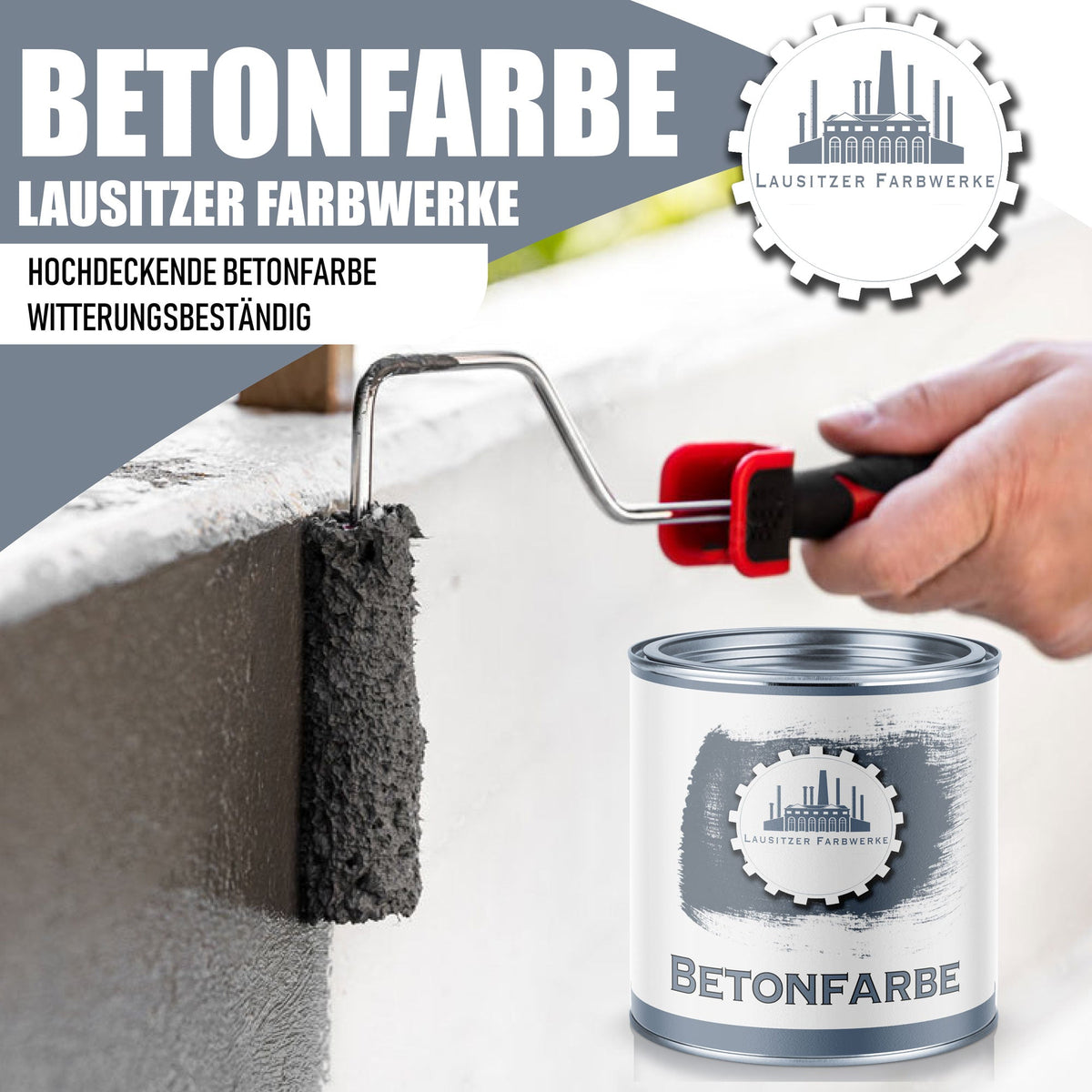Betonfarbe RAL 8017 Schokoladenbraun - Fassadenfarbe außen frostsicher ...